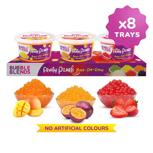 24 Tubs of Mango, Passion Fruit & Strawberry Boba Variety Pack – Bubble ...